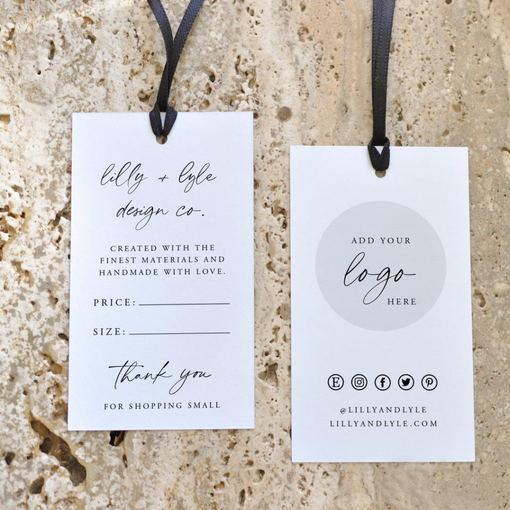 Rectangle Tags - Customized Printing Services - Aprints.pk