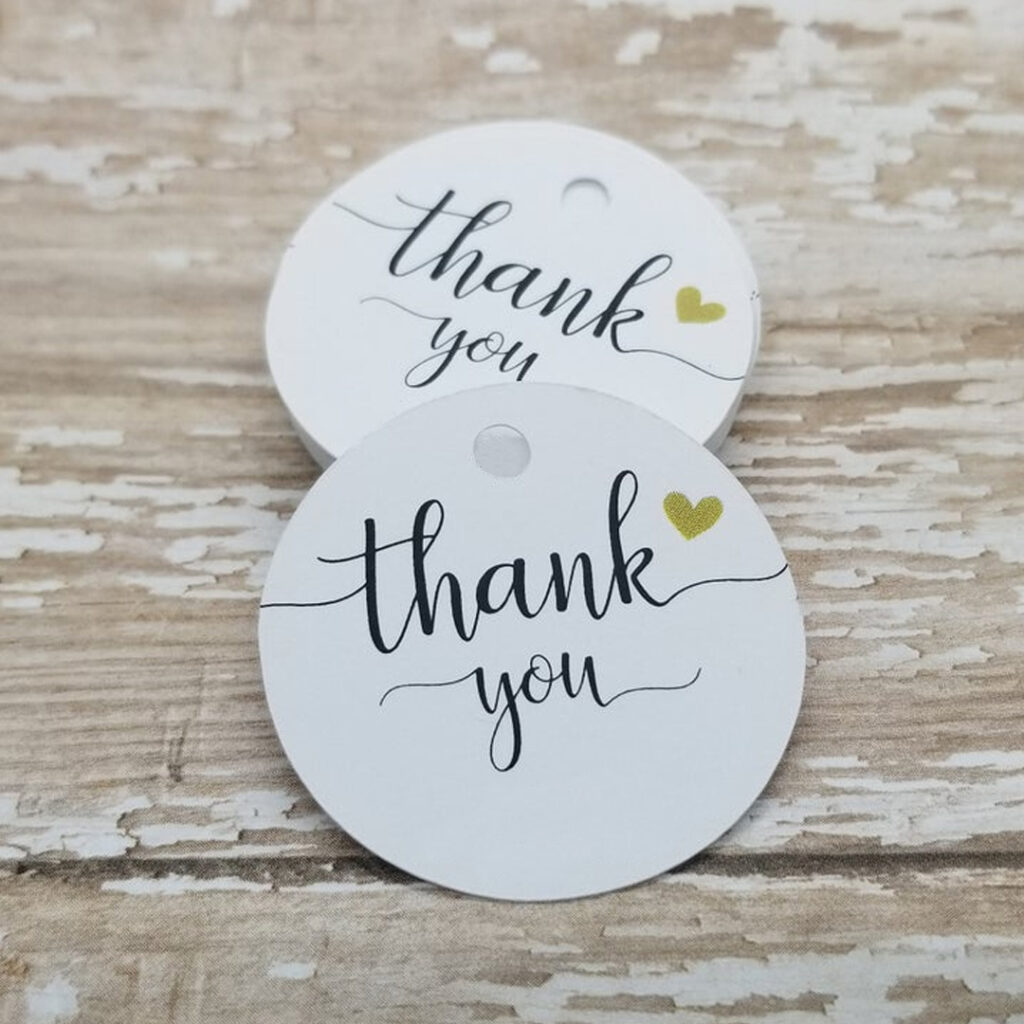 Custom Printed Round Tags - Aprints.pk