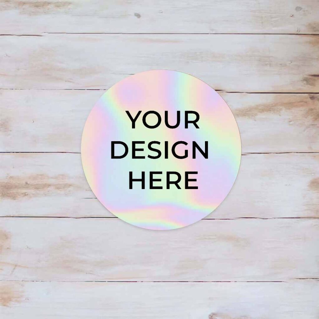 Buy Custom Holographic Round Stickers Online - Aprints.pk