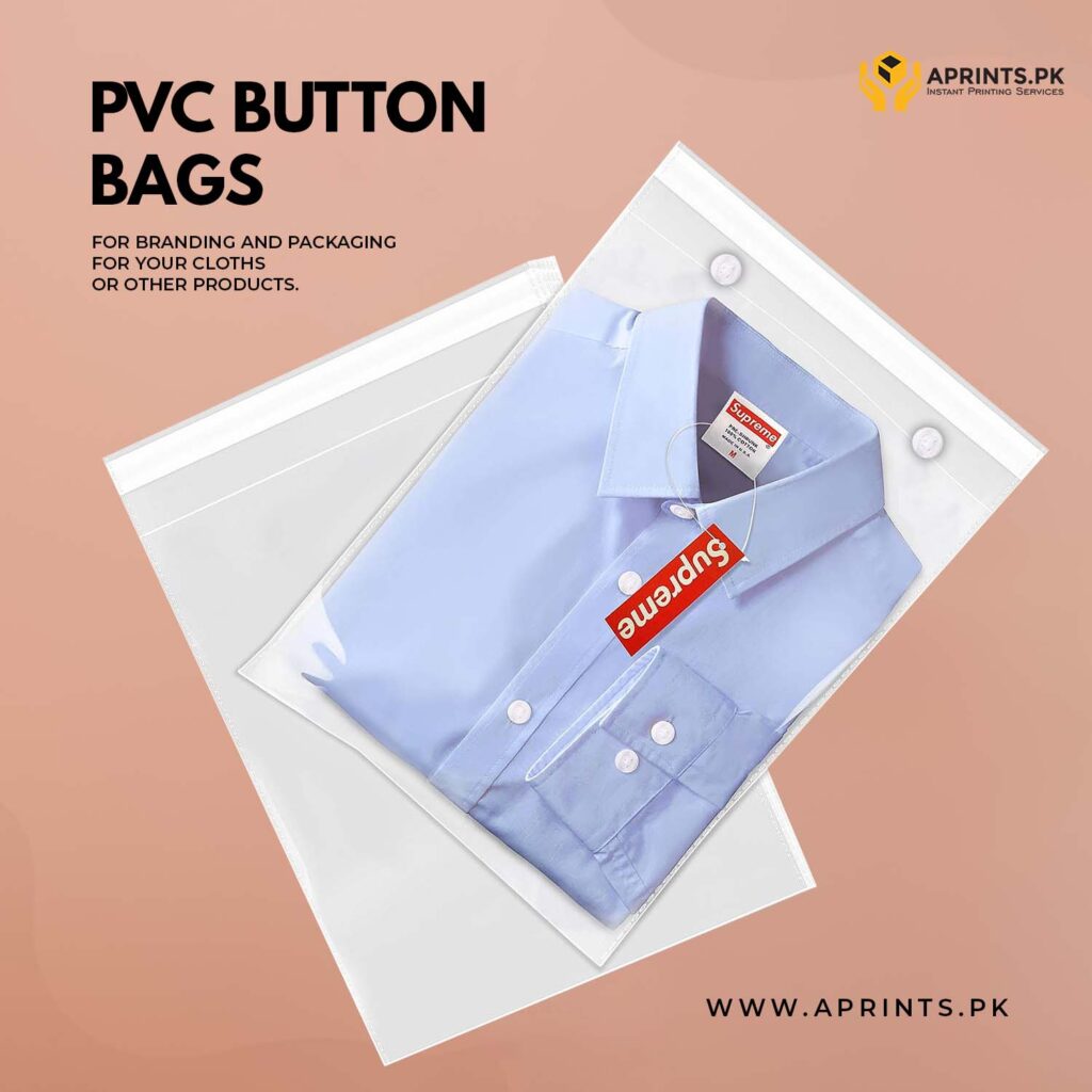 Custom Suit Packing Button Bag PVC - Aprints.pk