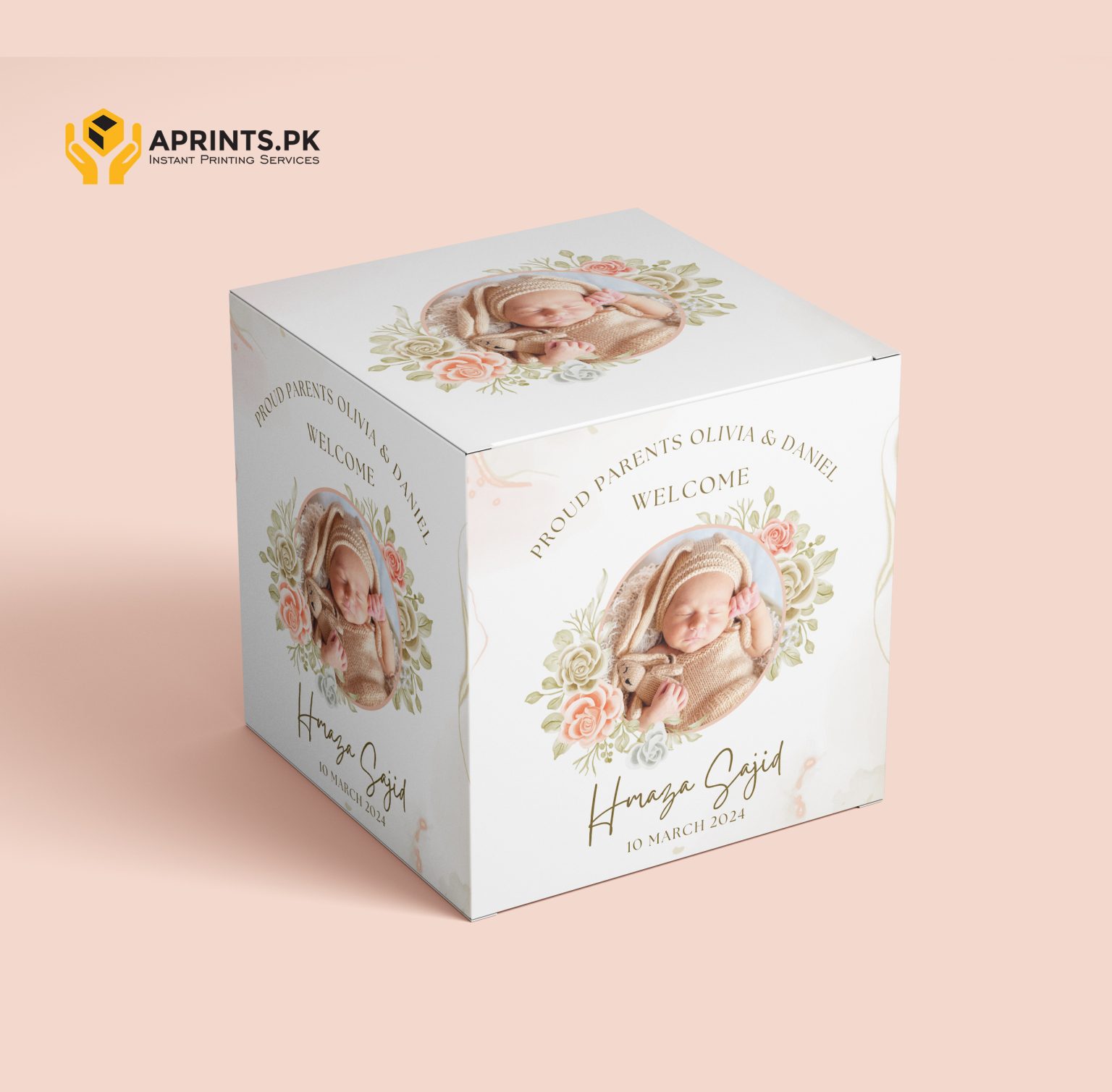 Floral Cute Baby Box - Aprints.pk